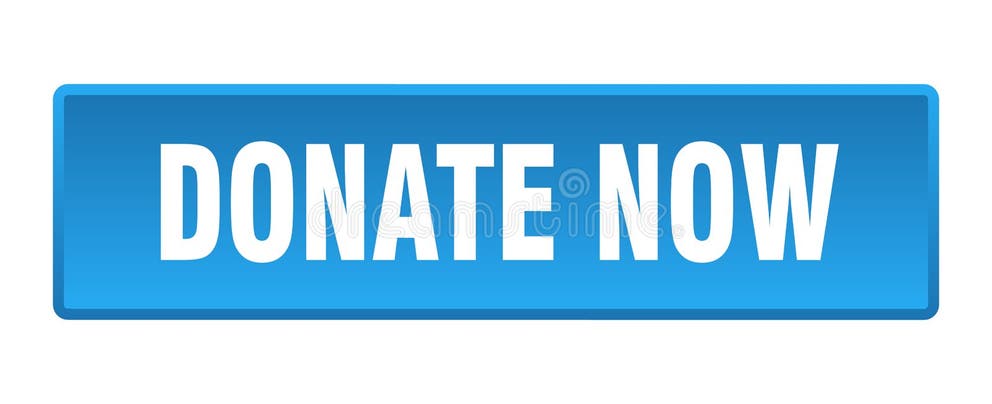 Donate Now Button. Donate Now Square Isolated Push Button Stock Vector ...