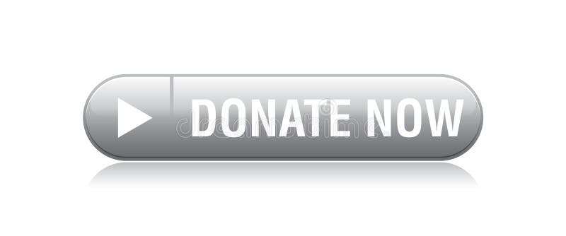 Donate now button stock illustration. Illustration of charitable ...