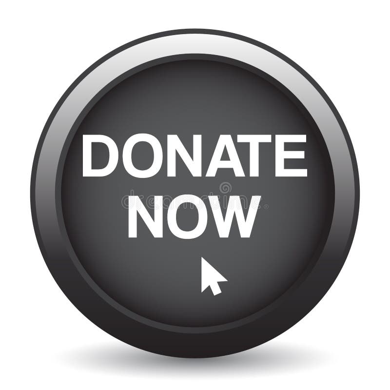 Donate now button stock illustration. Illustration of charitable ...