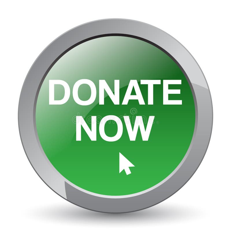 Donate now button stock illustration. Illustration of charitable ...
