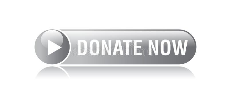 Donate now button stock illustration. Illustration of charitable ...