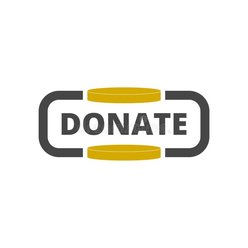 Donate Now Sign, Donate Now Icon, Color Icon with Long Shadow Stock ...