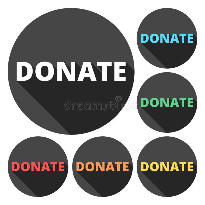 Donate sign icon stock illustration. Illustration of donation - 128042353