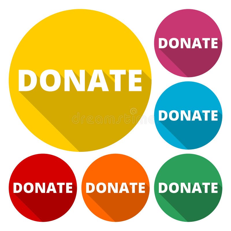 Donate sign icon stock illustration. Illustration of checkout - 128042329