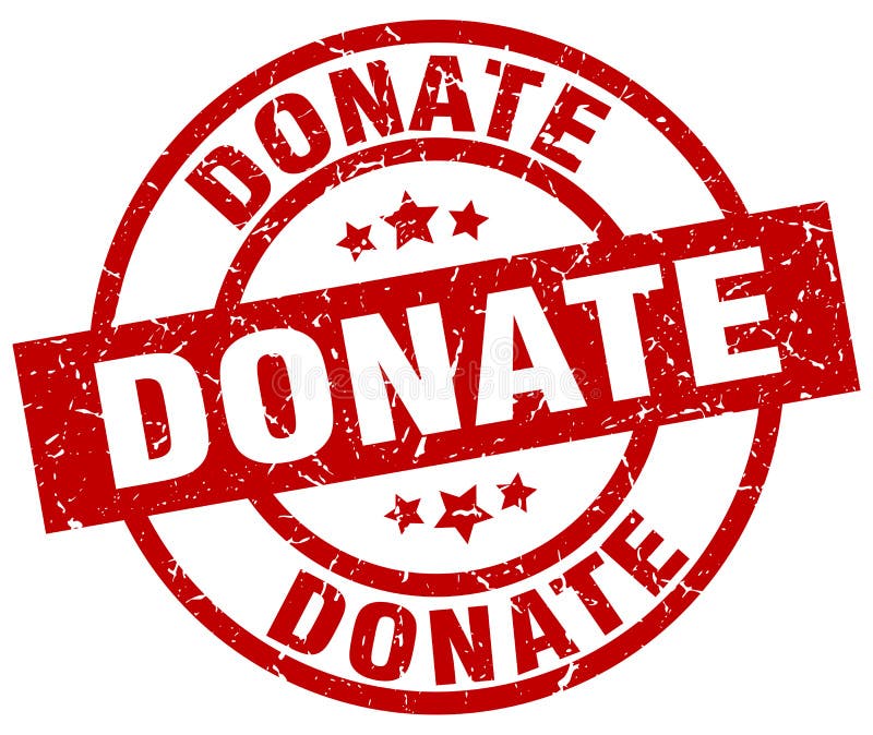 Donate stamp stock vector. Illustration of label, badge - 120943201