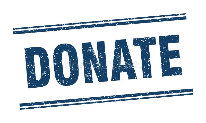 Donate Stamp. Donate Square Grunge Sign Stock Vector - Illustration of ...