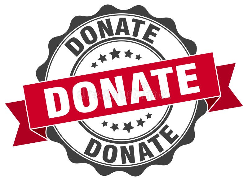 Donate stamp stock vector. Illustration of isolated, donate - 84294787