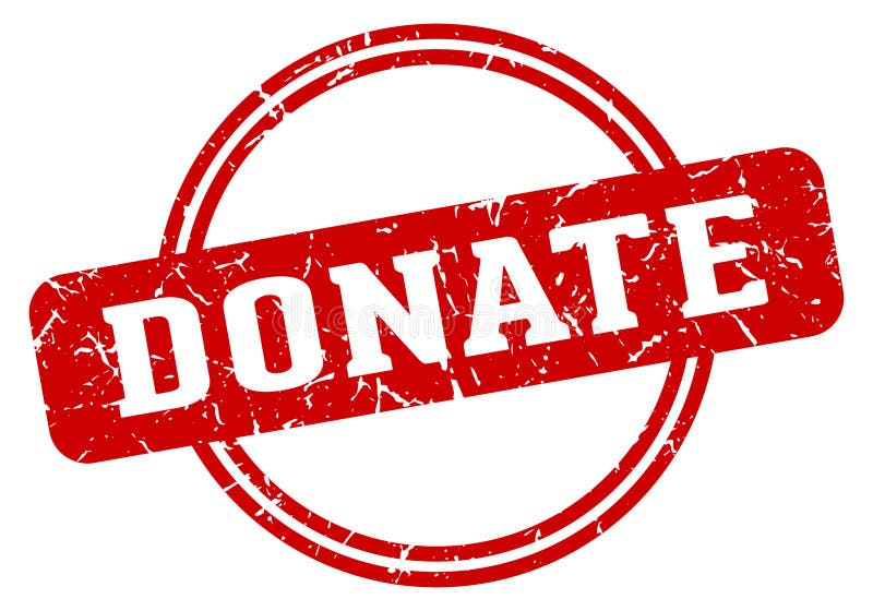 Donate stamp stock vector. Illustration of vintage, graphic - 365329136