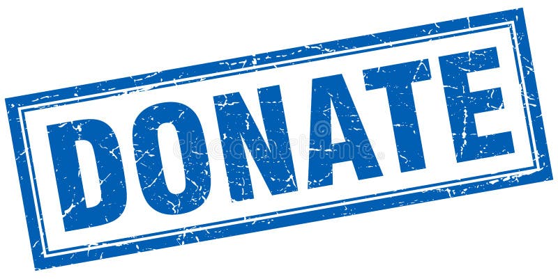 Donate stamp stock vector. Illustration of texture, square - 124940067