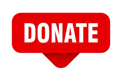 Donate Sticker. Donate Sign on Transparent Background Stock Vector ...