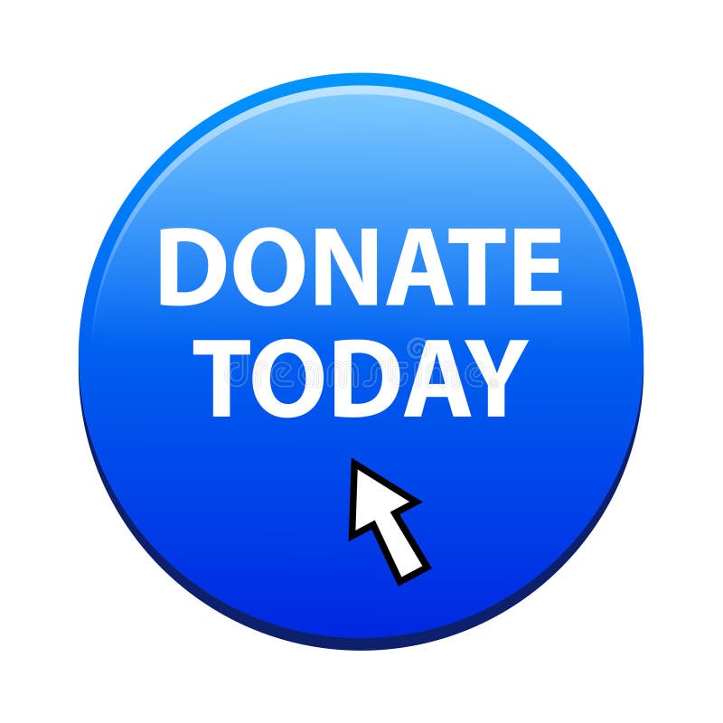 Donate Today Blue 3d Realistic Square Button Stock Vector ...