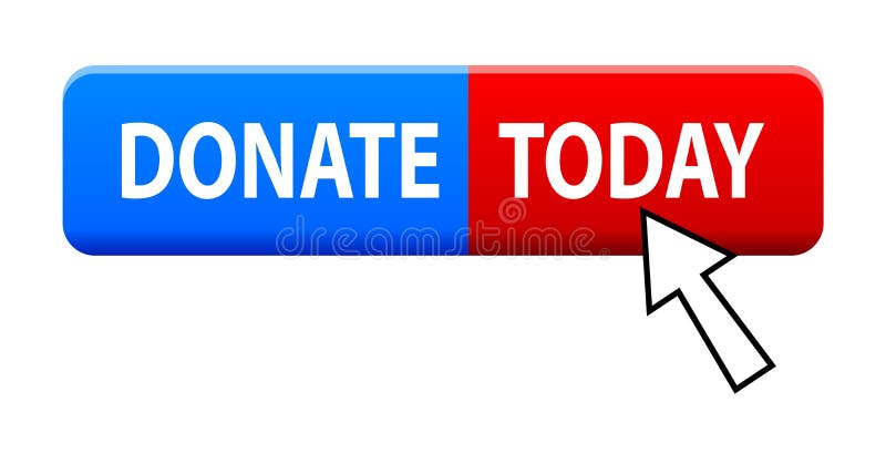 Donate Today Blue 3d Realistic Square Button Stock Vector ...