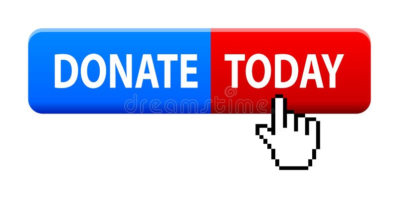Donate today button stock vector. Illustration of click - 200880222