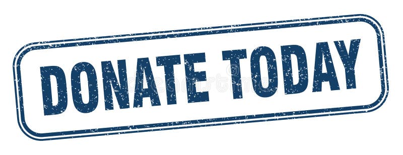 Donate Today Stamp. Donate Today Square Grunge Sign Stock Vector ...