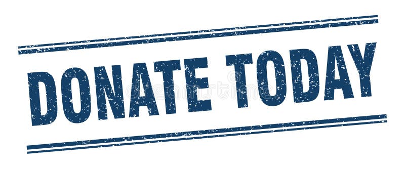 Donate Today Stamp. Donate Today Square Grunge Sign Stock Vector ...