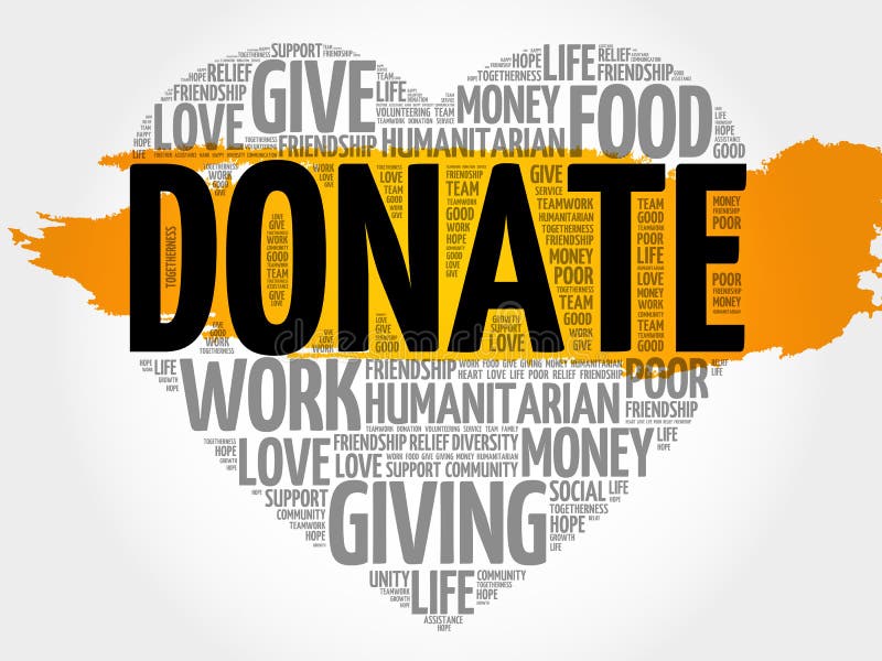 Donate word clouds concept stock illustration. Illustration of give ...