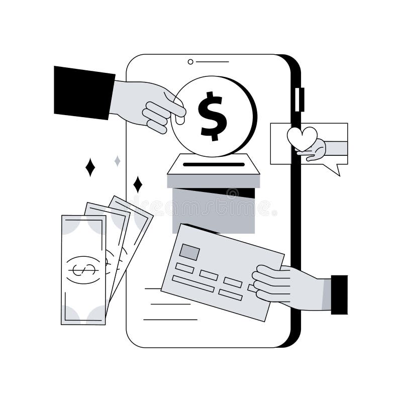 Donation Abstract Concept Vector Illustration Stock Vector ...