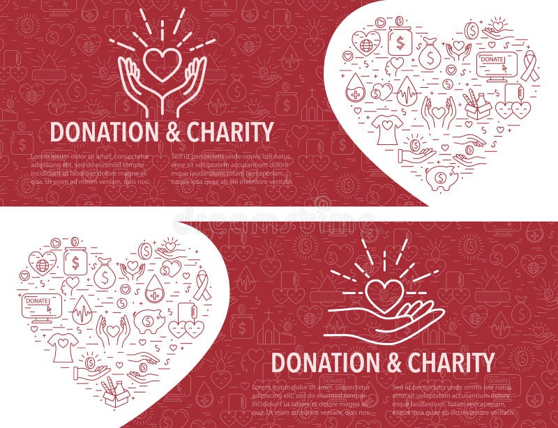 Charity Banner Donation Stock Illustrations – 8,956 Charity Banner ...