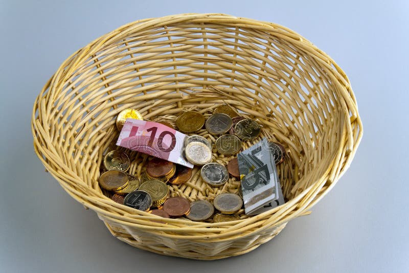 Money in Basket stock photo. Image of wealth, closeup - 11861056