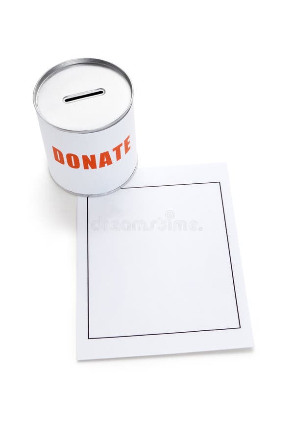 Donation Box stock photo. Image of support, blank, charity - 23844326