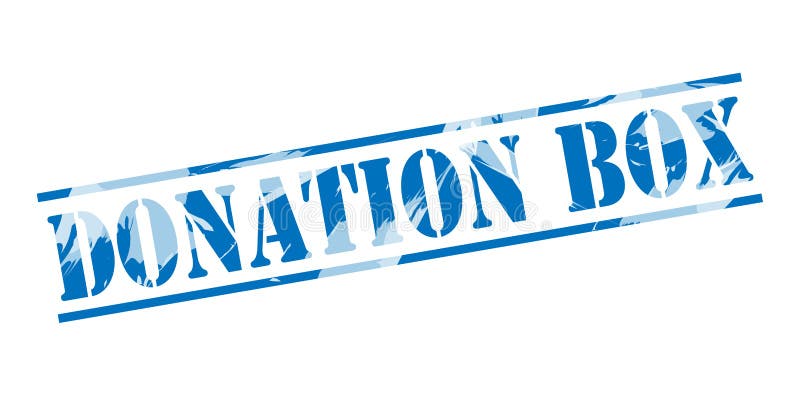 Donation Box Blue Stamp Stock Illustrations – 5 Donation Box Blue Stamp ...