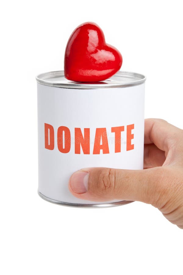 Donation Box and Red Heart stock image. Image of care - 15281581