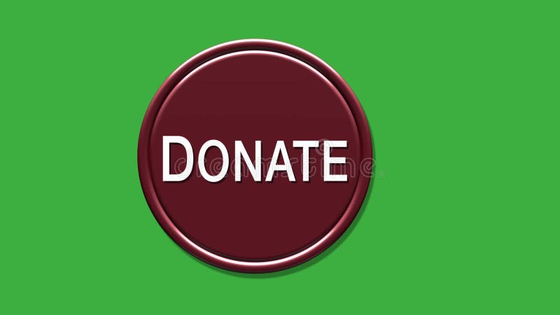 Donation Button. Donate Icon on Green Screen Stock Footage - Video of ...