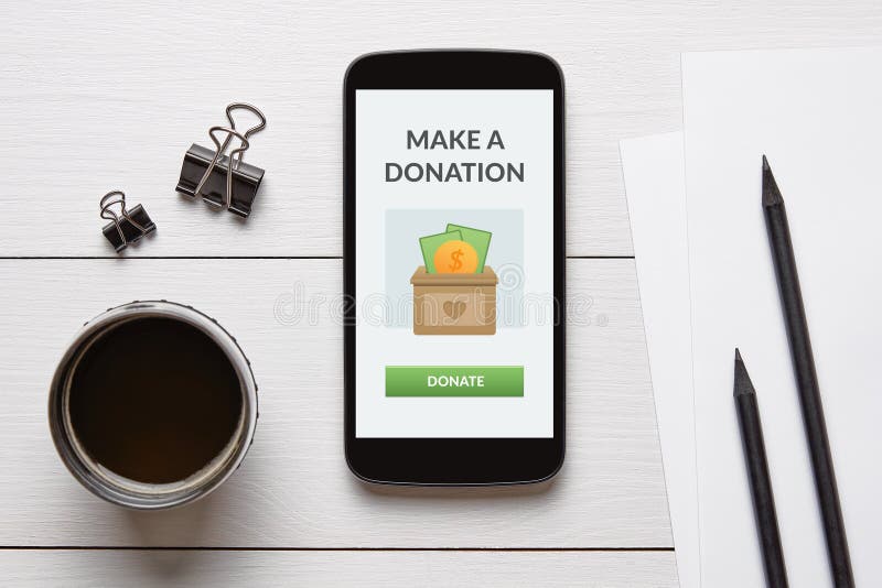 Donation button stock image. Image of fundraising, assistance - 36025505