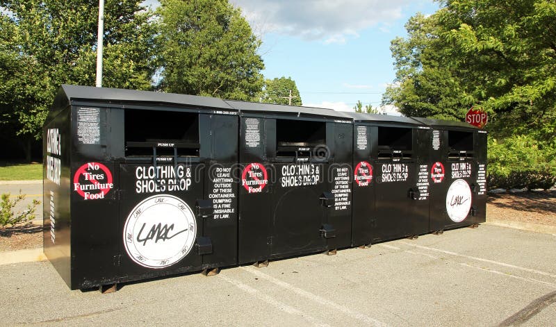 Donation drop-off location editorial stock photo. Image of donation ...