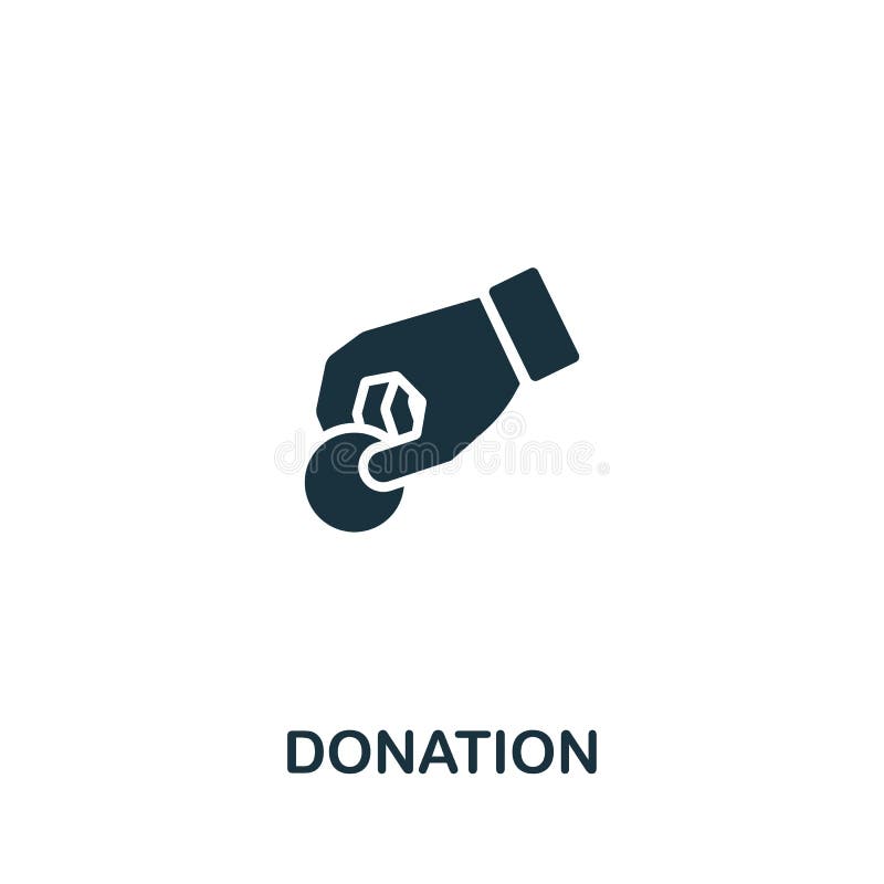 Donation Icon from Streaming Collection. Simple Line Donation Icon for ...