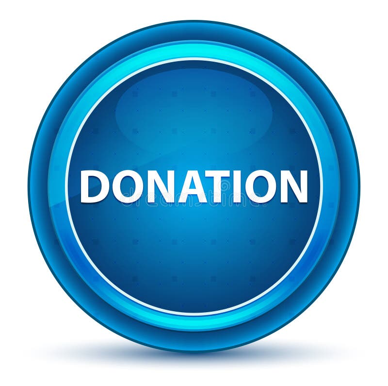 Donate Eyeball Glossy Elegant Blue Round Button Abstract Stock ...