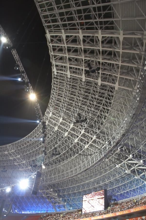 Donbass Arena Stadium, Opening in Donetsk Editorial Photography - Image ...