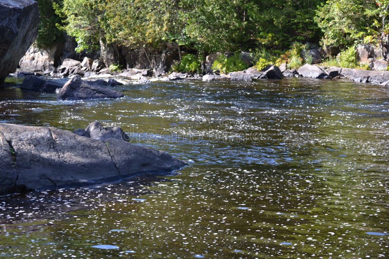 Doncaster River in Sainte-Adele, Quebec, Canada Stock Image - Image of ...