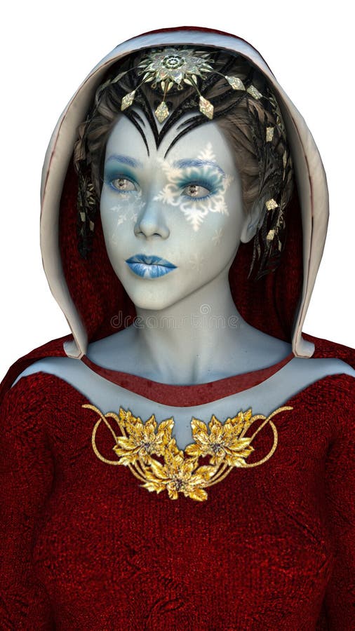 Doncella de la nieve stock de ilustración. Ilustración de muchacha ...