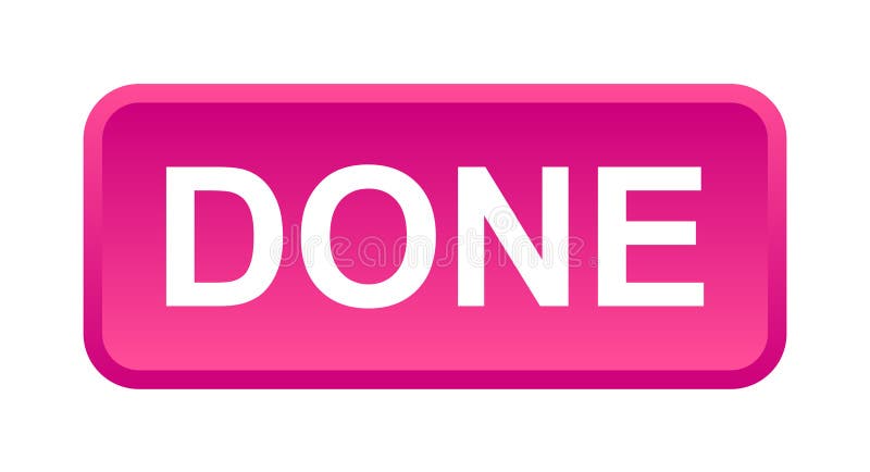 Done button stock vector. Illustration of approve, background - 149087619