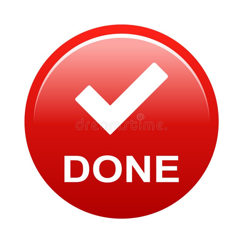 Done button stock vector. Illustration of excellence - 149088050