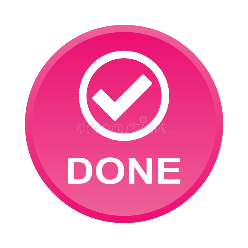Done button stock vector. Illustration of improvement - 149088294