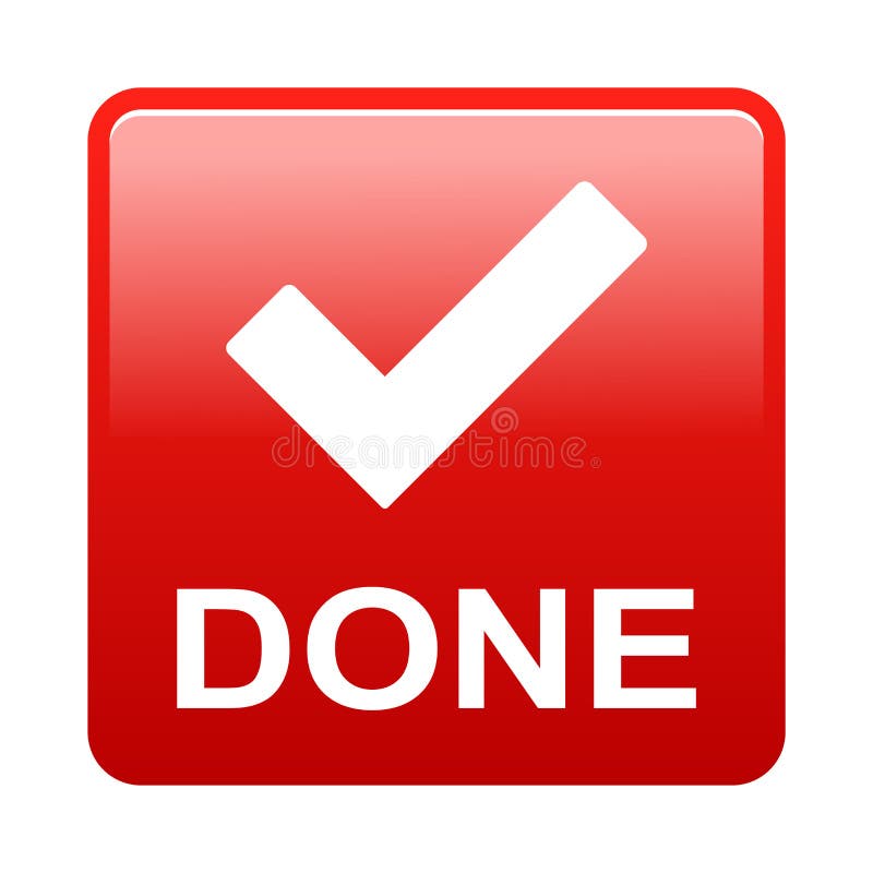 Done button stock vector. Illustration of achieve, background - 149088386