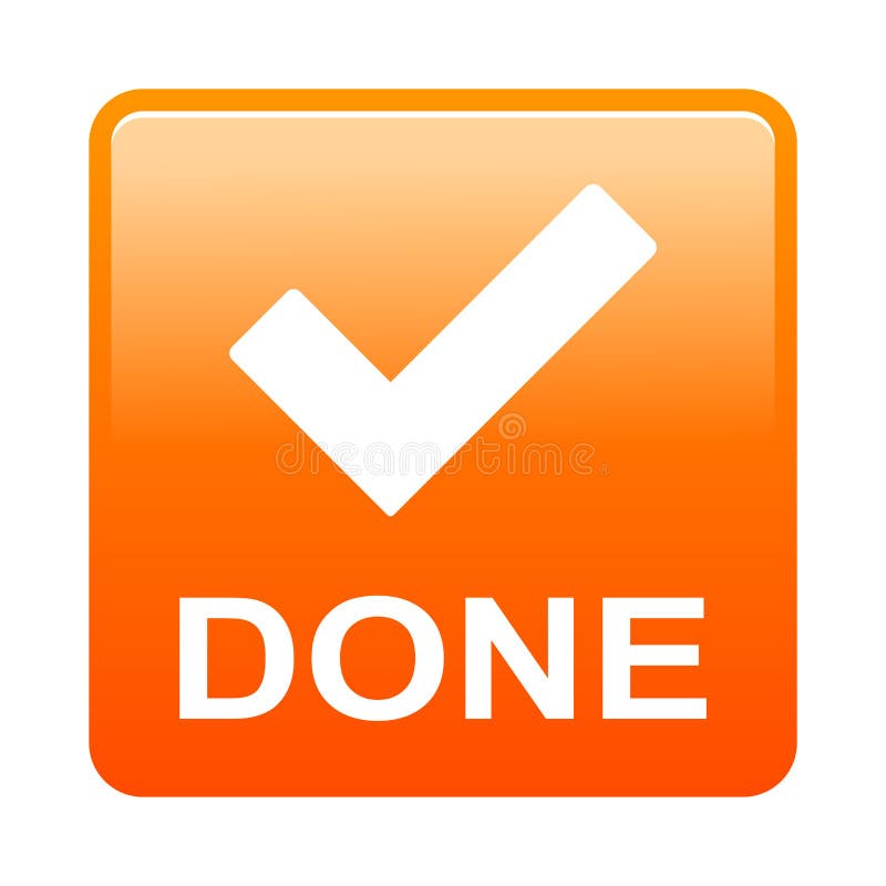 Done button stock vector. Illustration of complete, education - 149088479