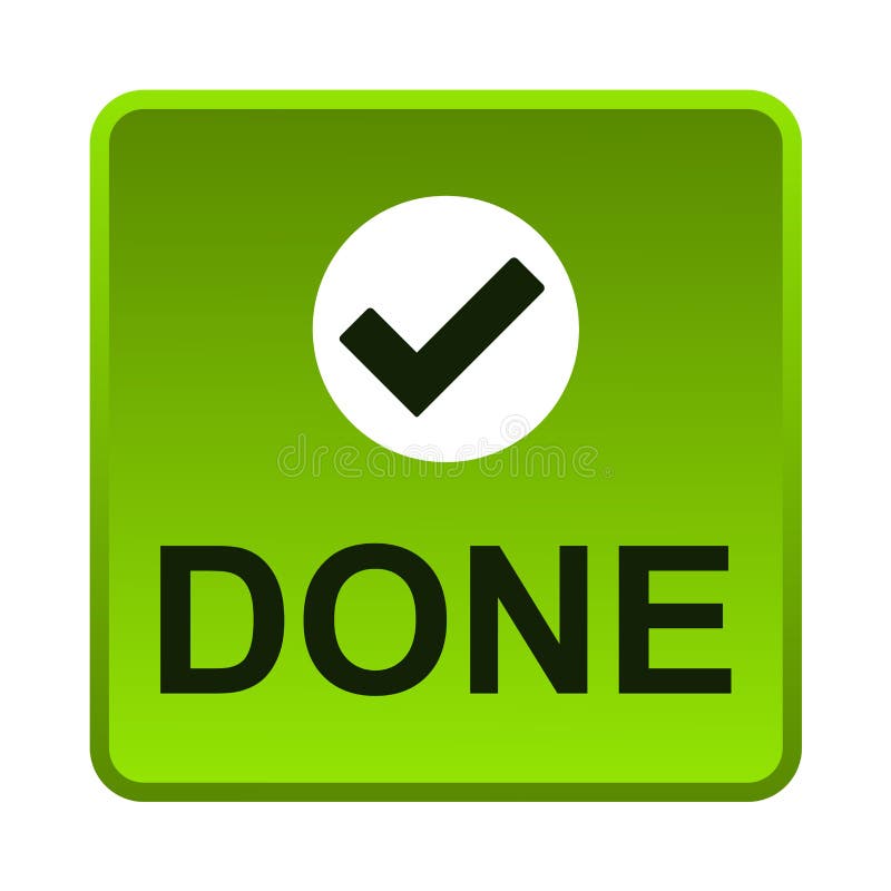 Done button stock vector. Illustration of computer, graphic - 149088208