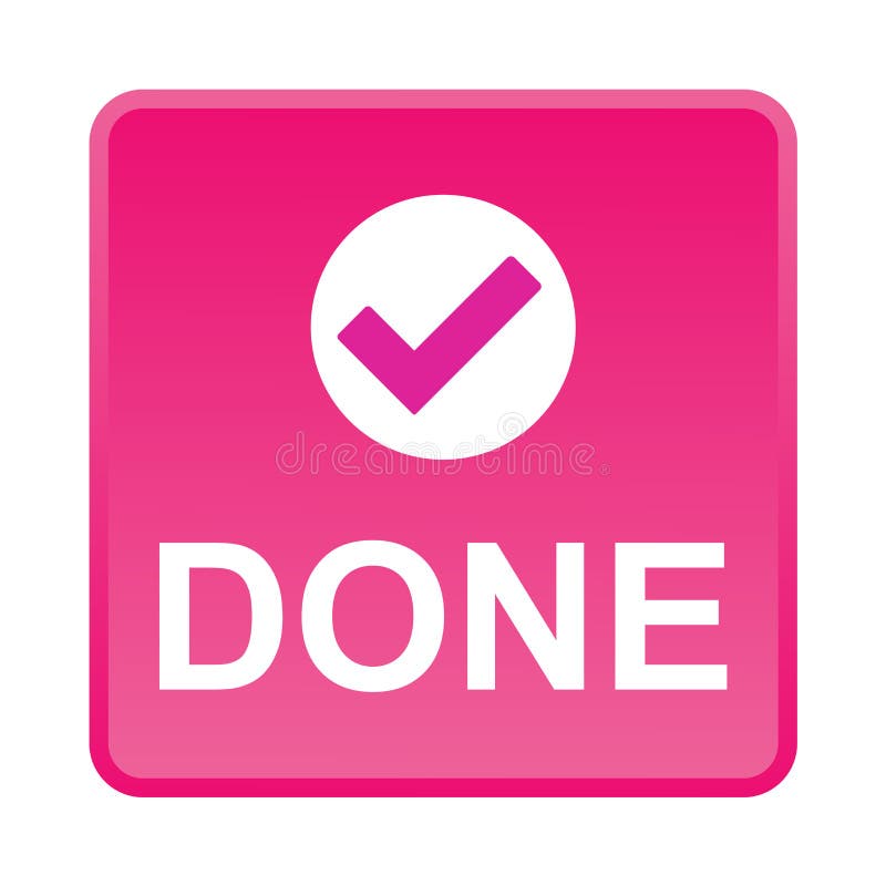 Done button stock vector. Illustration of approved, finished - 149088416
