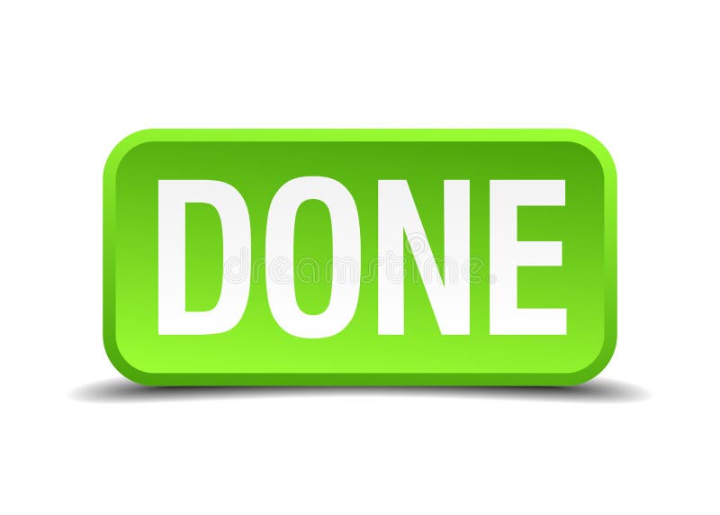 Job done button stock vector. Illustration of blue, template - 119893997