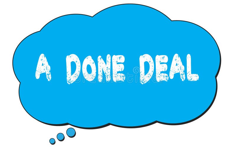 A DONE DEAL Text on Red Grungy Vintage Stamp Stock Illustration ...