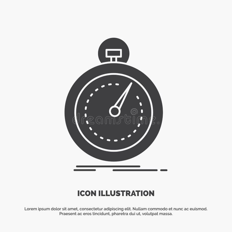 Done, Fast, Optimization, Speed, Sport Icon. Glyph Vector Gray Symbol ...