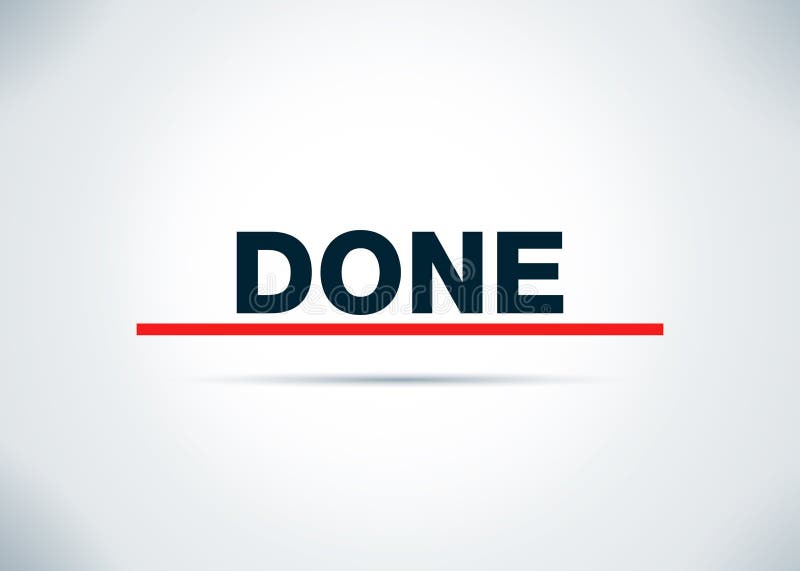 Done Abstract Flat Background Design Illustration Stock Illustration ...