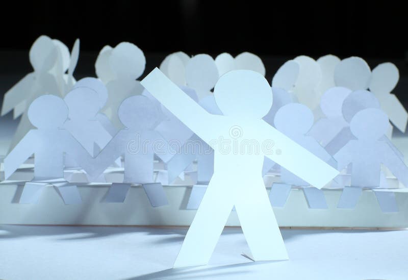 Done Out of the Paper People. Stock Photo - Image of hold, figures ...