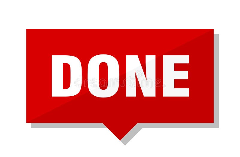 Done price tag stock vector. Illustration of marker - 118866883