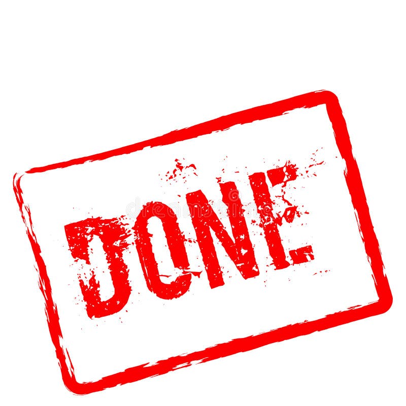 Done - Rubber Stamp on White Background Stock Illustration ...