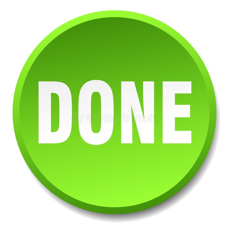 Job done button stock vector. Illustration of blue, template - 119893997