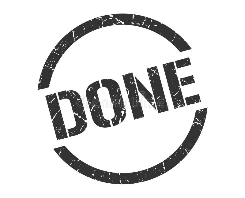 Done stamp stock vector. Illustration of rubber, seal - 122092165